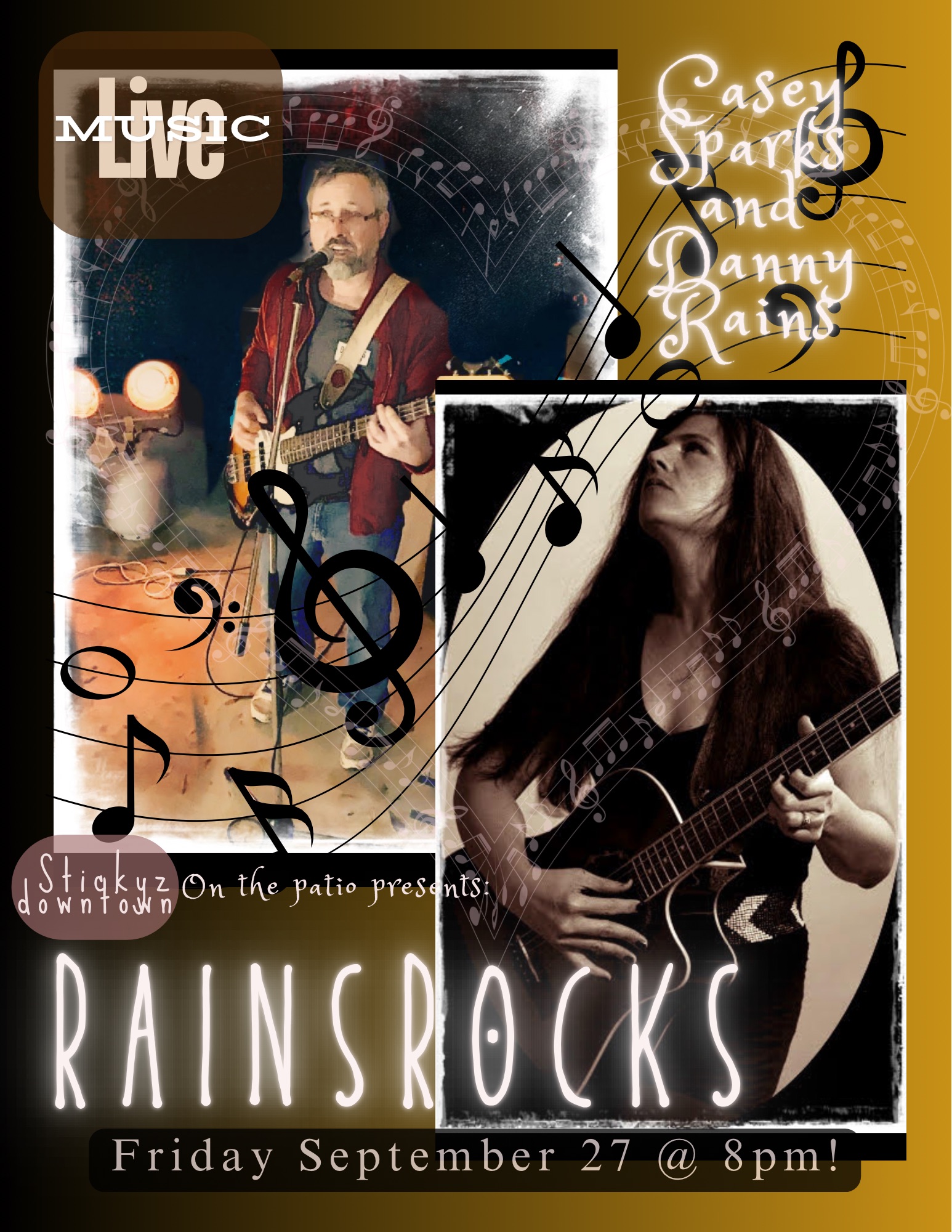 Rains Rocks - Stickyz Rock N Roll Chicken Shack